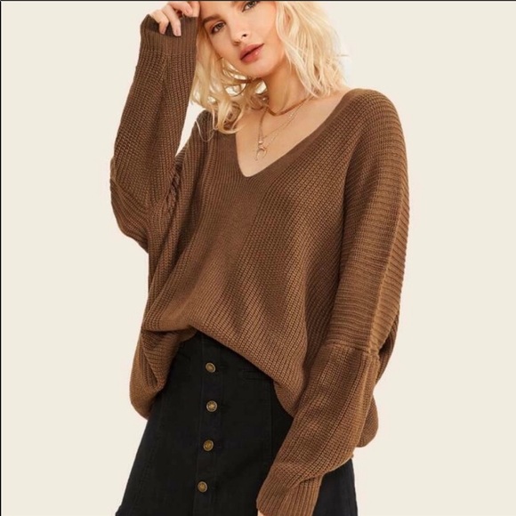 Sweaters | Newbrown Back Lace Up Sweater | Poshmark